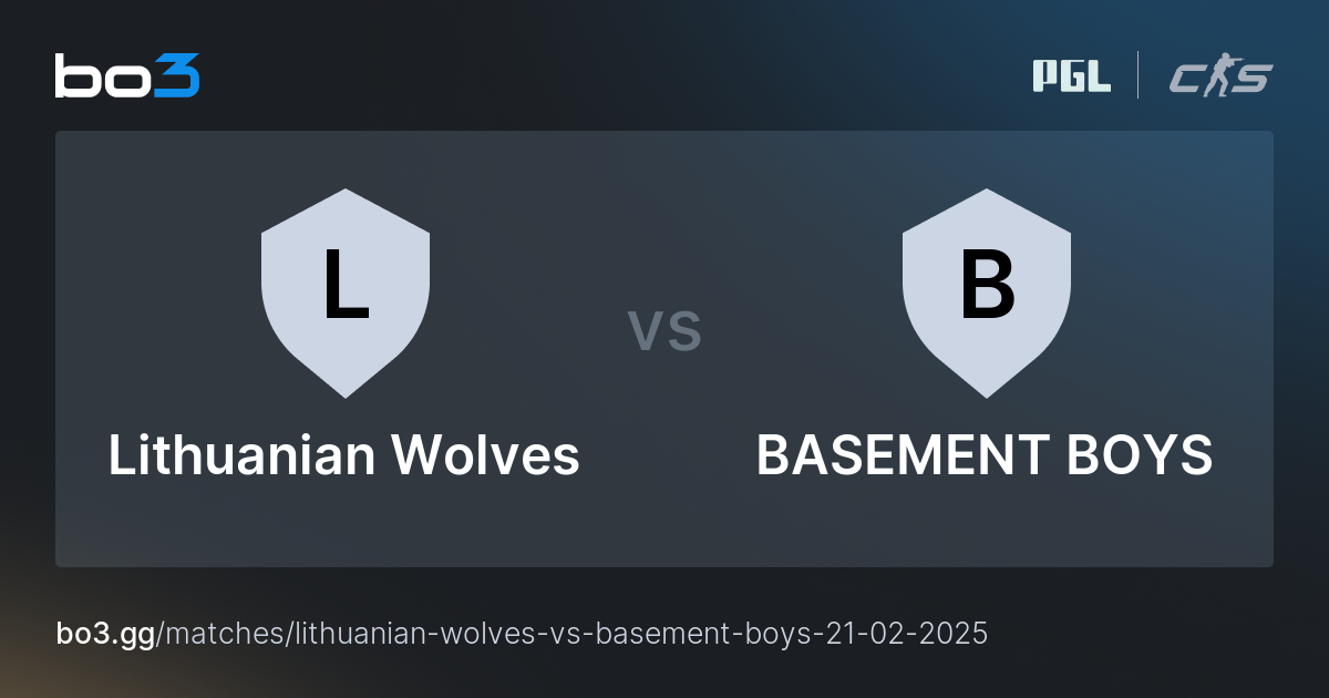 Lithuanian Wolves vs BASEMENT BOYS - Live - CS2 Match at PGL Bucharest 2025: European Open ...
