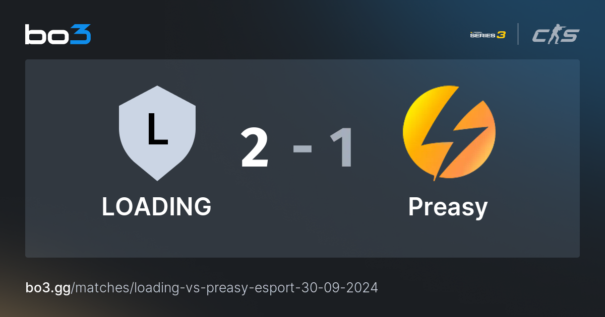 LOADING vs Preasy - CS2 Match at Prodigy Series 3