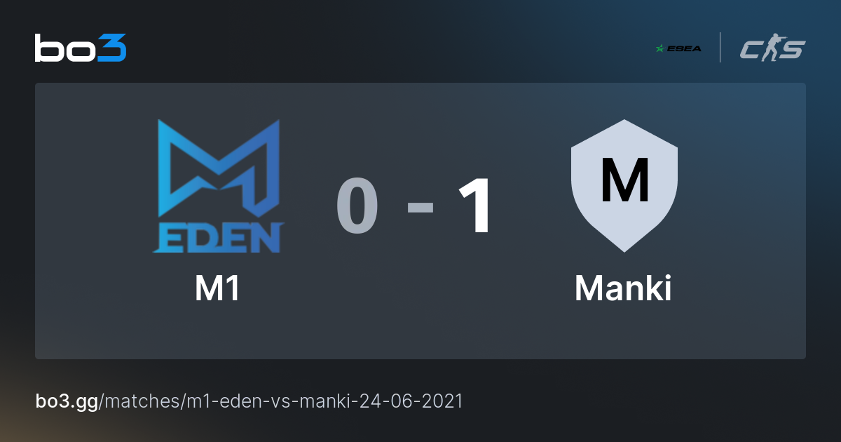 M1 vs Manki - CS2 Match at ESEA Advanced Europe season 37 2021