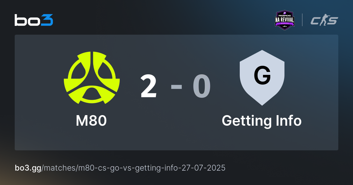 M80 vs Getting Info - Live - CS2 Match at NA Revival Series 7