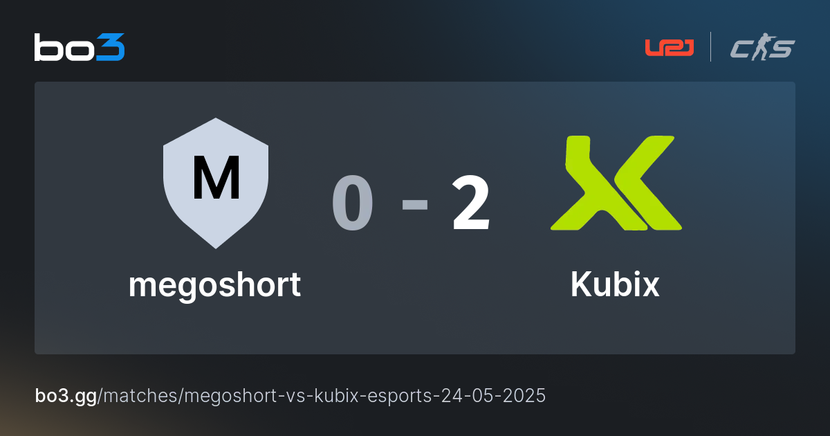 megoshort vs Kubix - CS2 Match at United21 Season 32