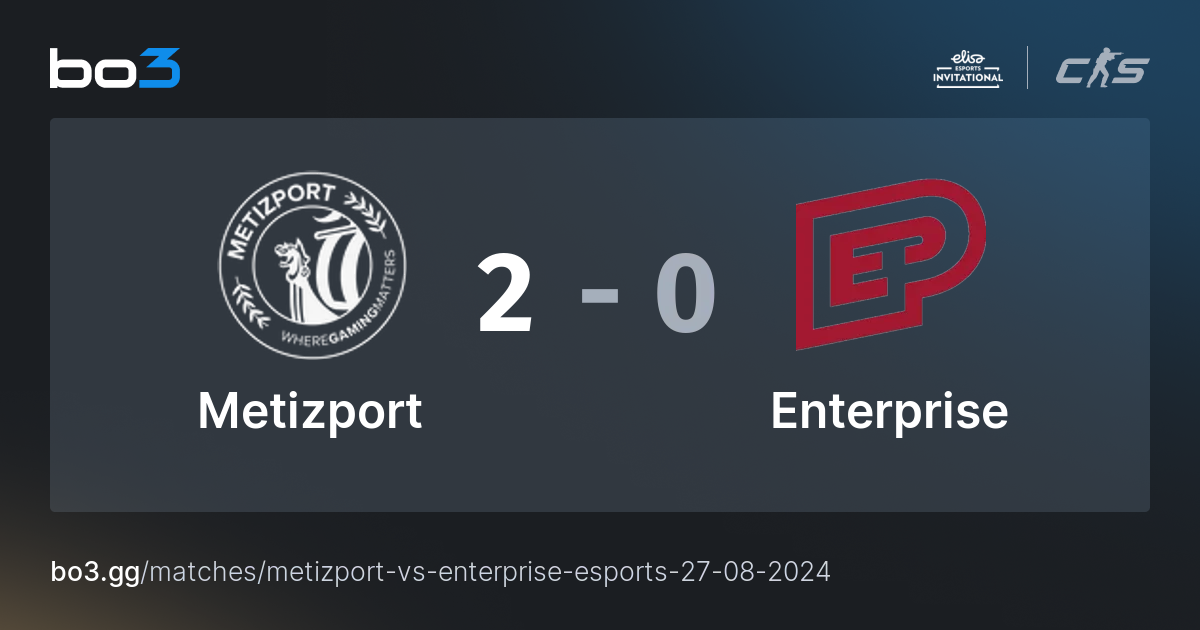 Metizport vs Enterprise - CS2 Match at Elisa Invitational Fall 2024
