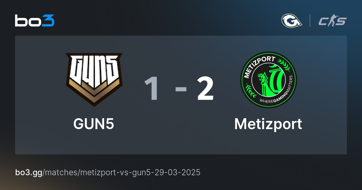 GUN5 vs Metizport - CS2 Match at Galaxy Battle 2025 // STARTER