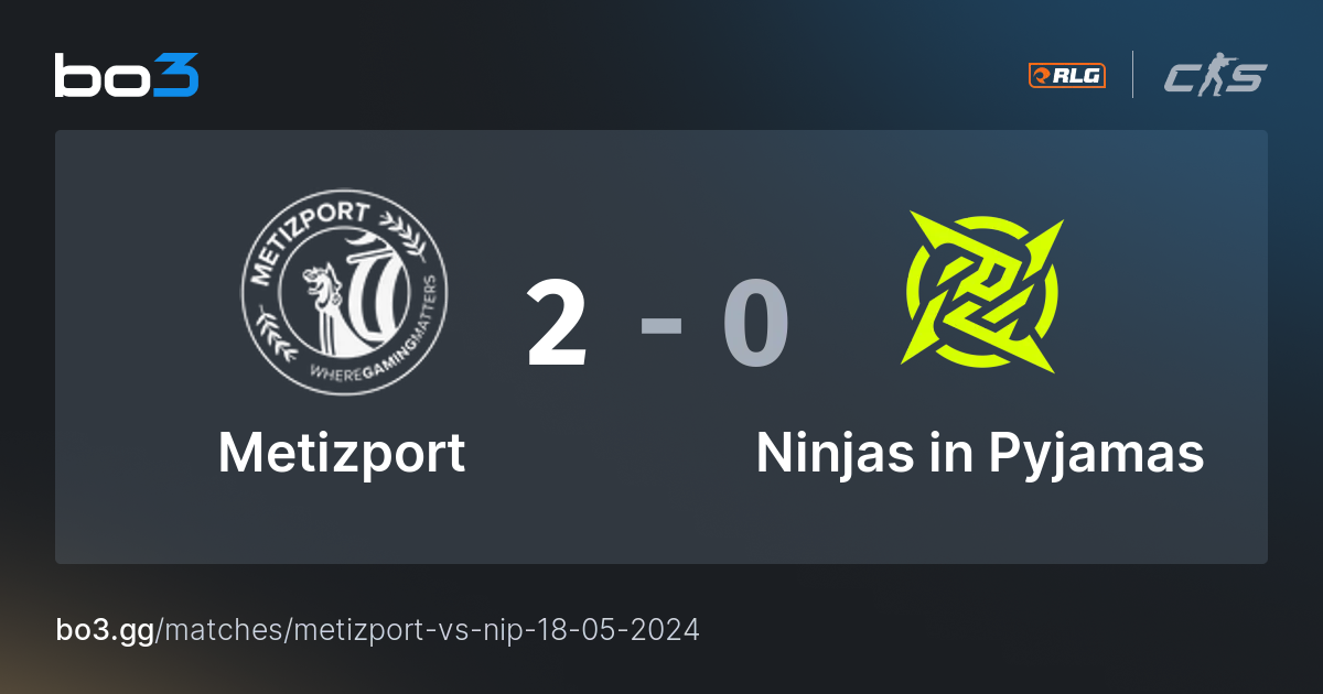 Metizport vs Ninjas in Pyjamas - CS2 Match at RES European Series 4