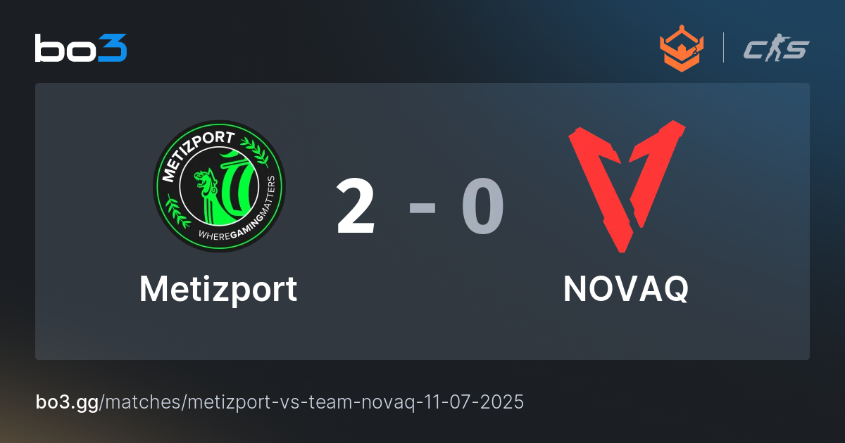Metizport vs NOVAQ - CS2 Match at The Proving Grounds Season 2
