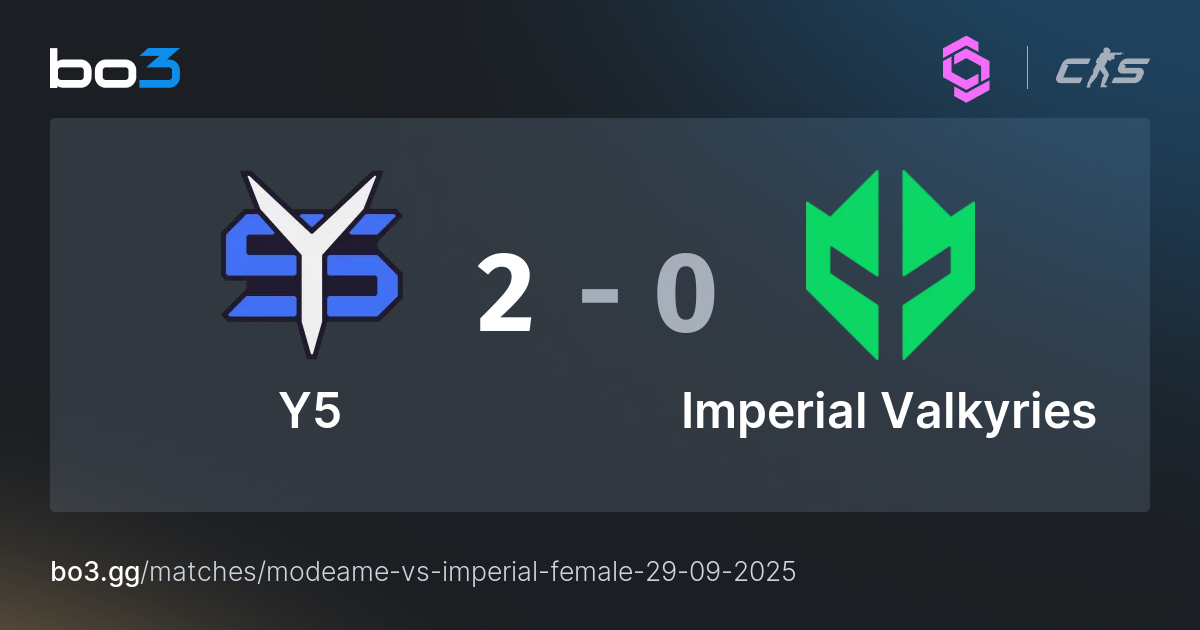Y5 vs Imperial Valkyries - CS2 Match at CCT Season 3 European Contenders 1