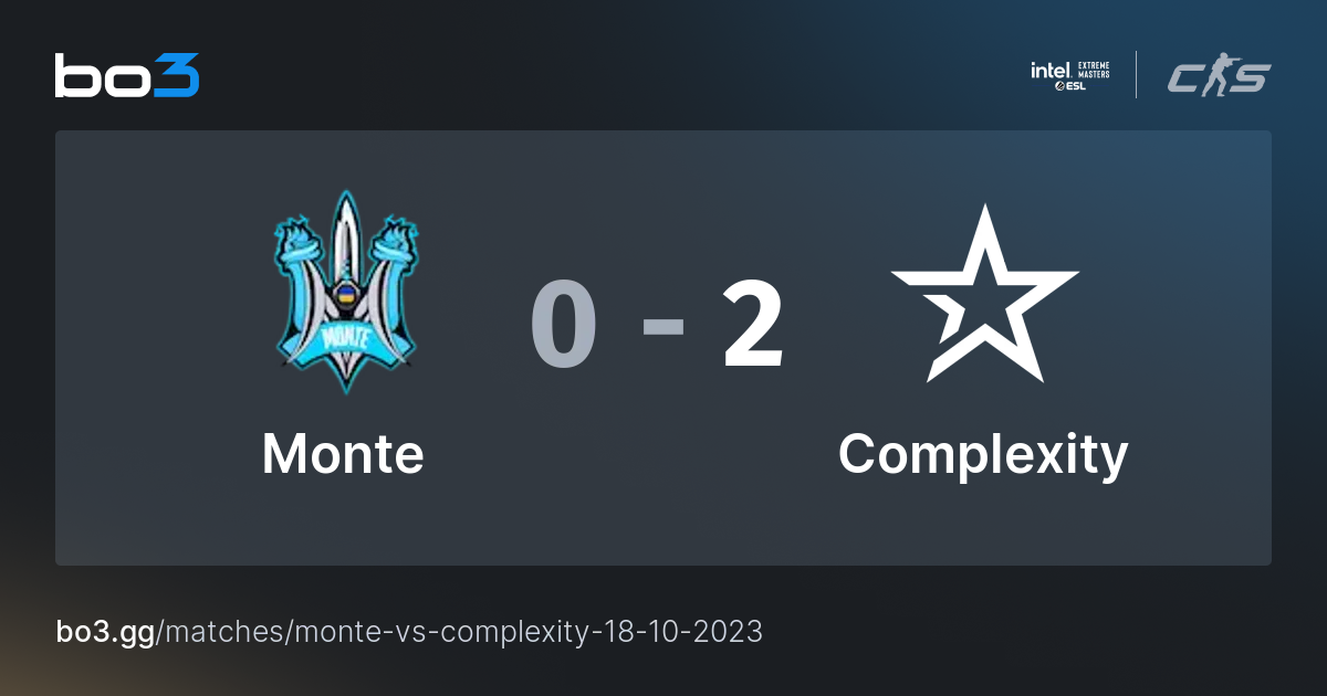 Monte vs Complexity - CS2 Match at IEM Sydney 2023