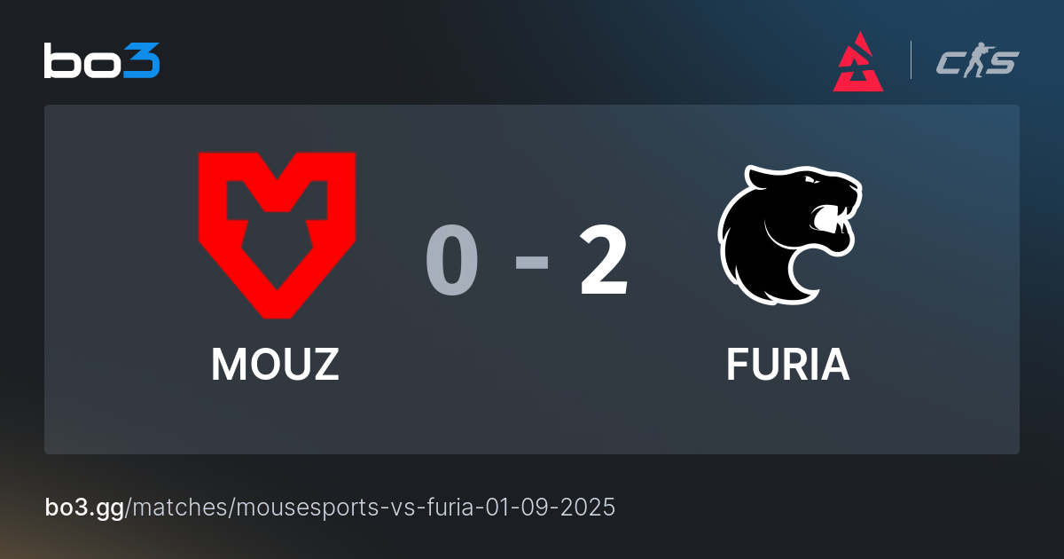 MOUZ vs FURIA - CS2 Match at BLAST Open Fall 2025: Closed Qualifier