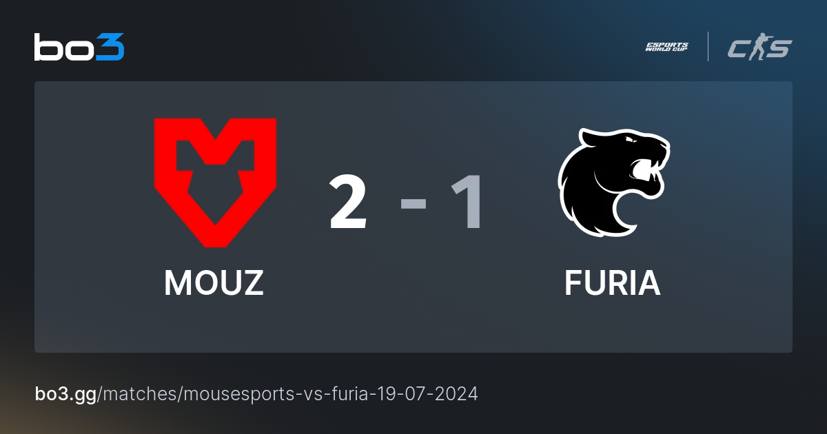 MOUZ vs FURIA - CS2 Match at Esports World Cup 2024