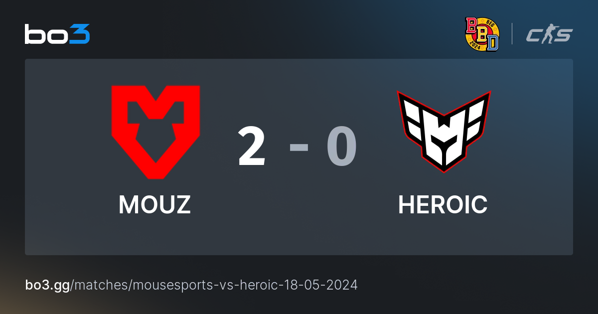 MOUZ vs HEROIC - CS2 Match at BetBoom Dacha Belgrade 2024