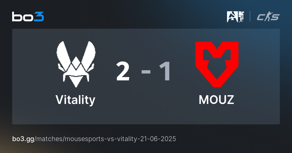 Vitality vs MOUZ - Partido de CS2 en BLAST.tv Austin Major 2025