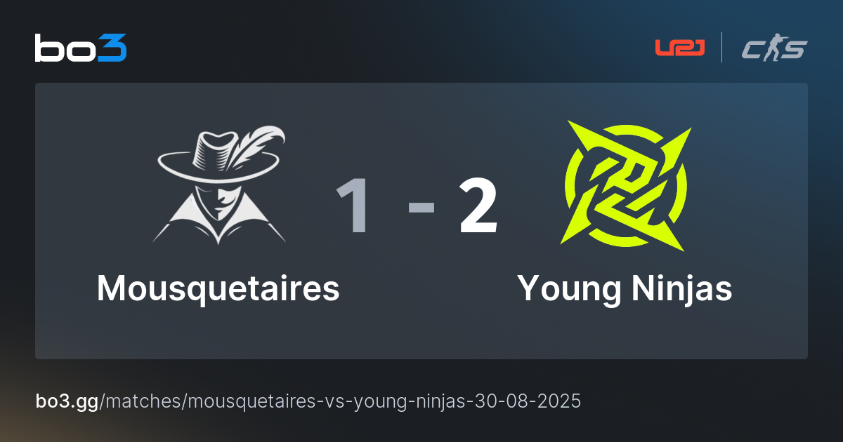 Mousquetaires vs Young Ninjas - CS2 Match at United21 Season 37