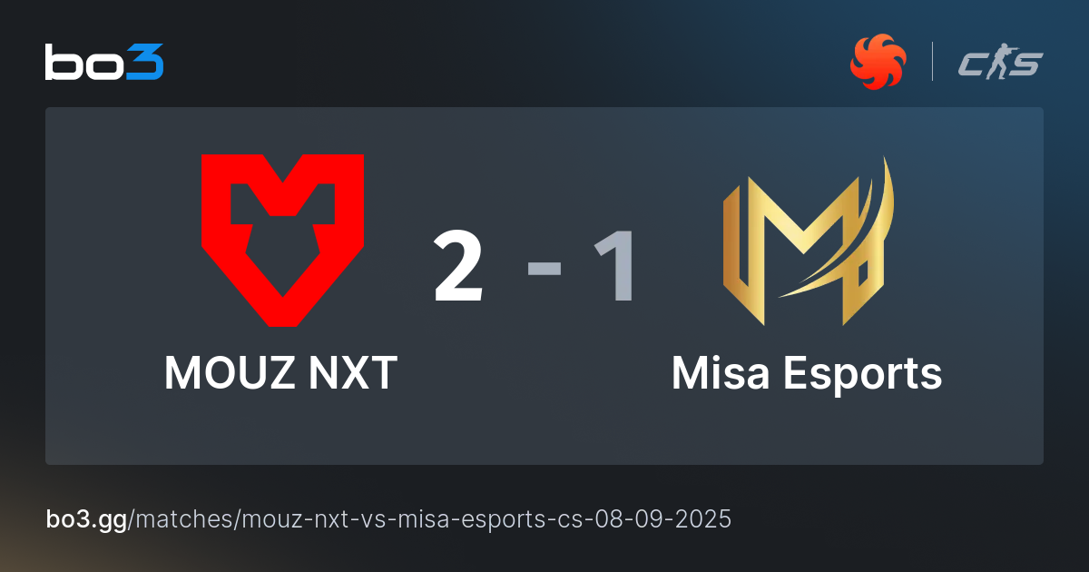 MOUZ NXT gegen Misa Esports – CS2 Spiel bei Exort Series 16