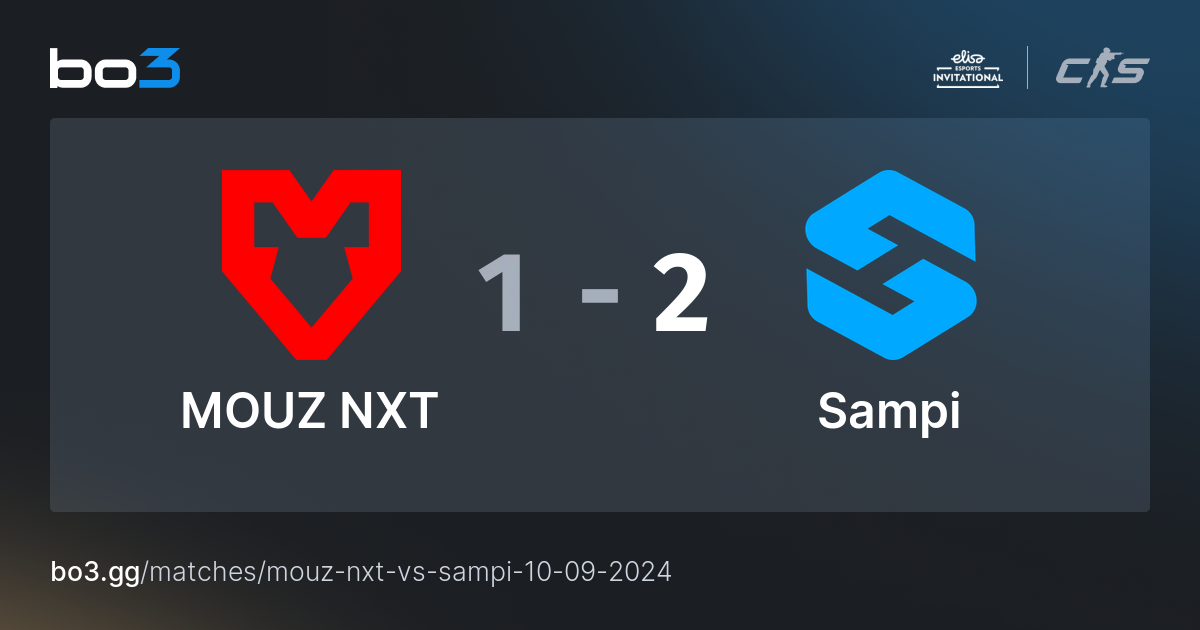MOUZ NXT vs Sampi - CS2 Match at Elisa Invitational Fall 2024