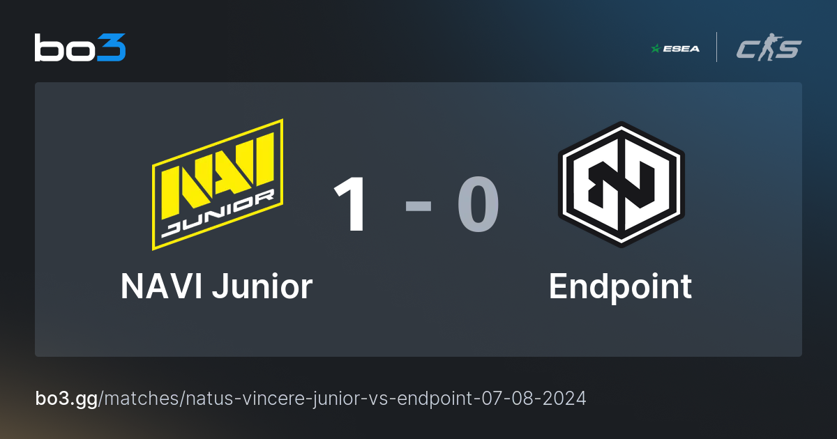 NAVI Junior vs Endpoint - CS2 Match at ESEA Season 50 Advanced Division: Europe