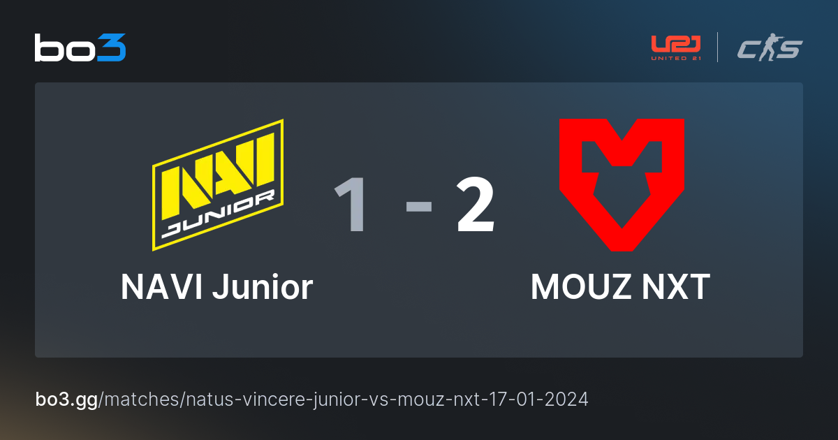 NAVI Junior vs MOUZ NXT - Partido de CS2 en United21 Season 10