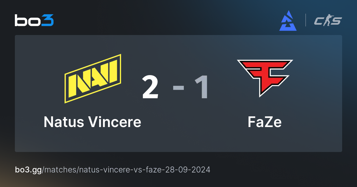 Natus Vincere vs FaZe - CS2 Match at BLAST Premier: Fall Final 2024