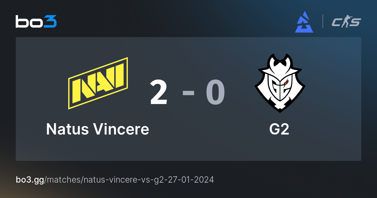 Natus Vincere vs G2 - CS2 Match at BLAST Premier: Spring Groups 2024
