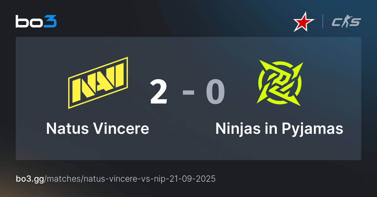 Natus Vincere vs Ninjas in Pyjamas - CS2 Match at StarLadder StarSeries Fall 2025