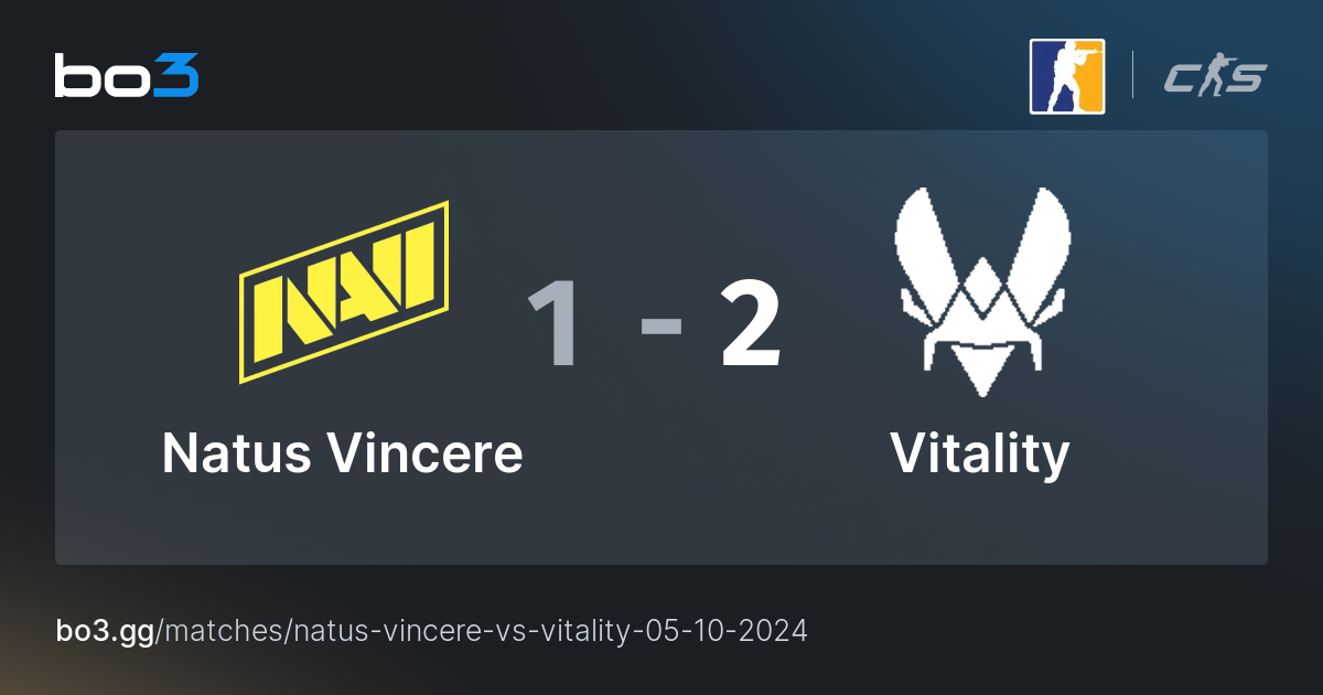 Natus Vincere vs Vitality - CS2 Match at Best Of 1 Natus Vincere vs Vitality - CS2 Match at Best Of 1