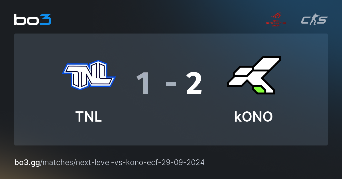 TNL vs kONO - CS2 Match at Gameinside.ua ROG Autumn Cup 2024