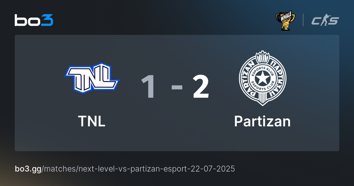 TNL vs Partizan Aim - CS2 Match at Whale.io Cup