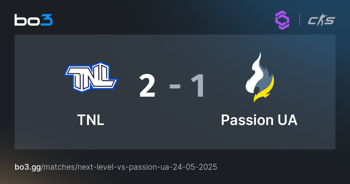 TNL vs Passion UA - CS2 Match at CCT Season 3 European Series 2