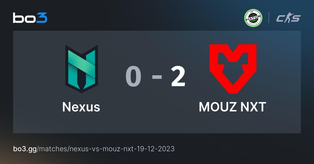Nexus vs MOUZ NXT - CS2 Match at HATOR Games Season 1 2023