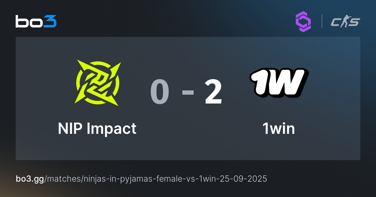 NIP Impact vs 1win - CS2 Match at CCT Season 3 European Series 8 Play-In