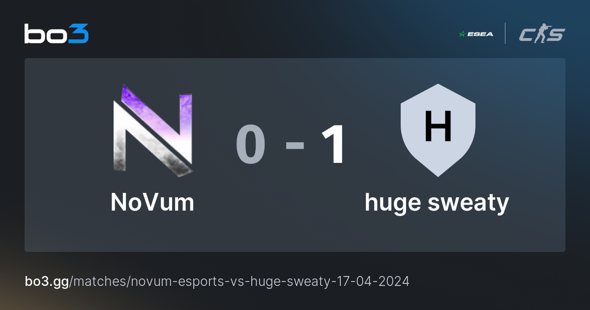 NoVum vs huge sweaty - CS2 Match at ESEA Season 49: Advanced Division - North America