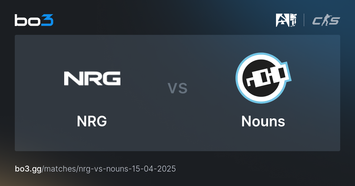 NRG vs Nouns - CS2 - Ao vivo