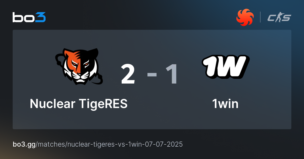 Nuclear TigeRES vs 1win - CS2 Match at Exort Series 13