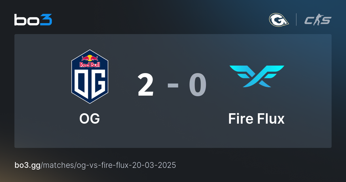 OG vs Fire Flux - CS2 Match at Galaxy Battle 2025 // STARTER