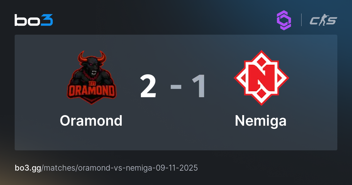 Oramond vs Nemiga - Live - CS2 Match at CCT Season 3 European Series 10