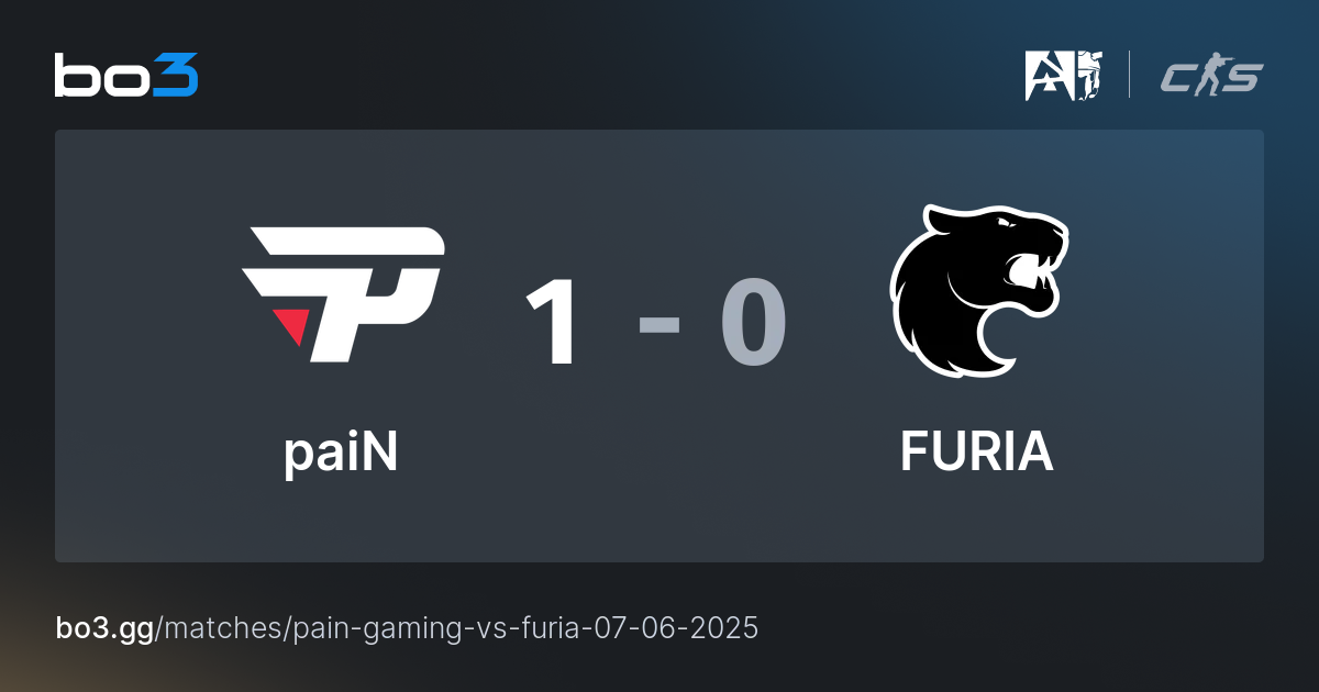 paiN vs FURIA - CS2 Match at BLAST.tv Austin Major 2025 Stage 2