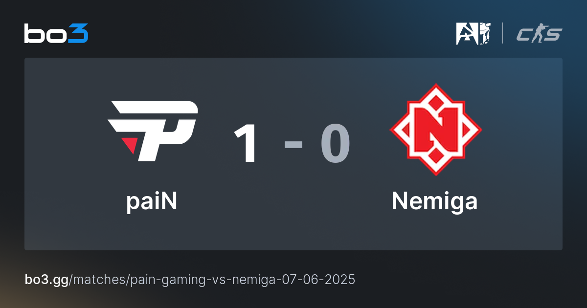 paiN vs Nemiga Aim - CS2 Match at BLAST.tv Austin Major 2025 Stage 2