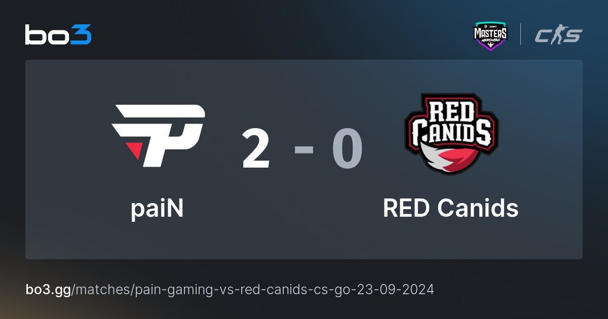 paiN vs RED Canids - CS2 Match at CBCS Masters 2024