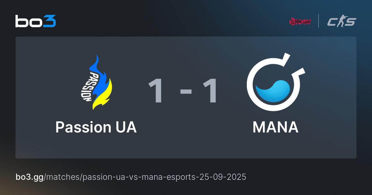 Passion UA vs MANA - CS2 Match at DraculaN 2