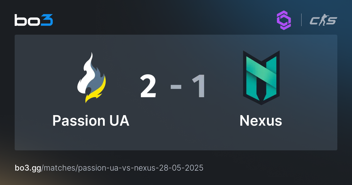 Passion UA vs Nexus - CS2 Match at CCT Season 3 European Series 2
