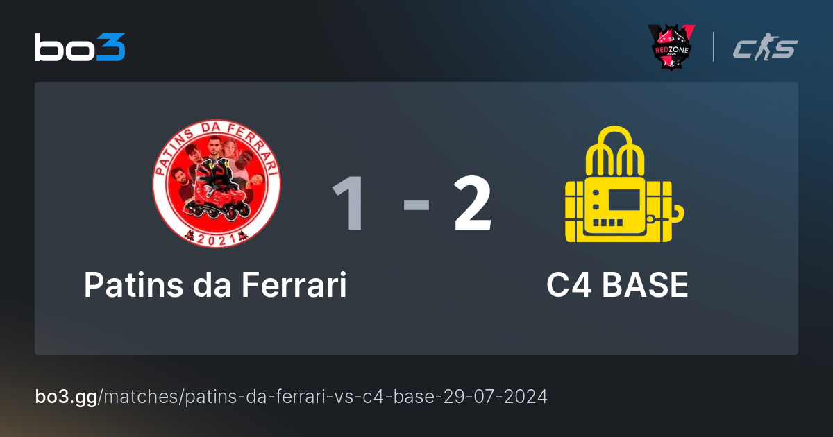 Patins da Ferrari vs C4 BASE - CS2 Match at RedZone PRO League 2024 Season 4