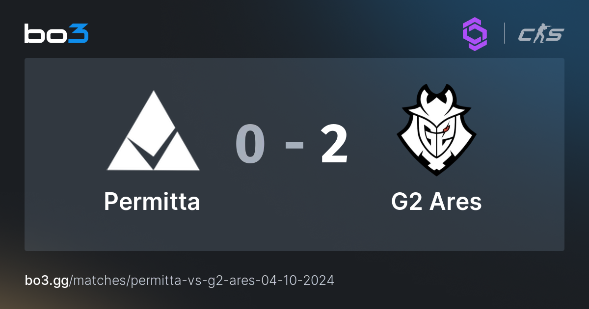 Permitta vs G2 Ares - CS2 Match at CCT Season 2 European Series 14