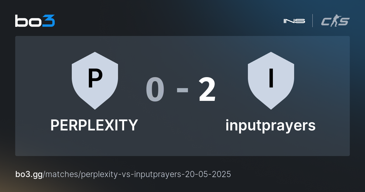PERPLEXITY vs inputprayers - CS2 Match at Winline Insight Season 7