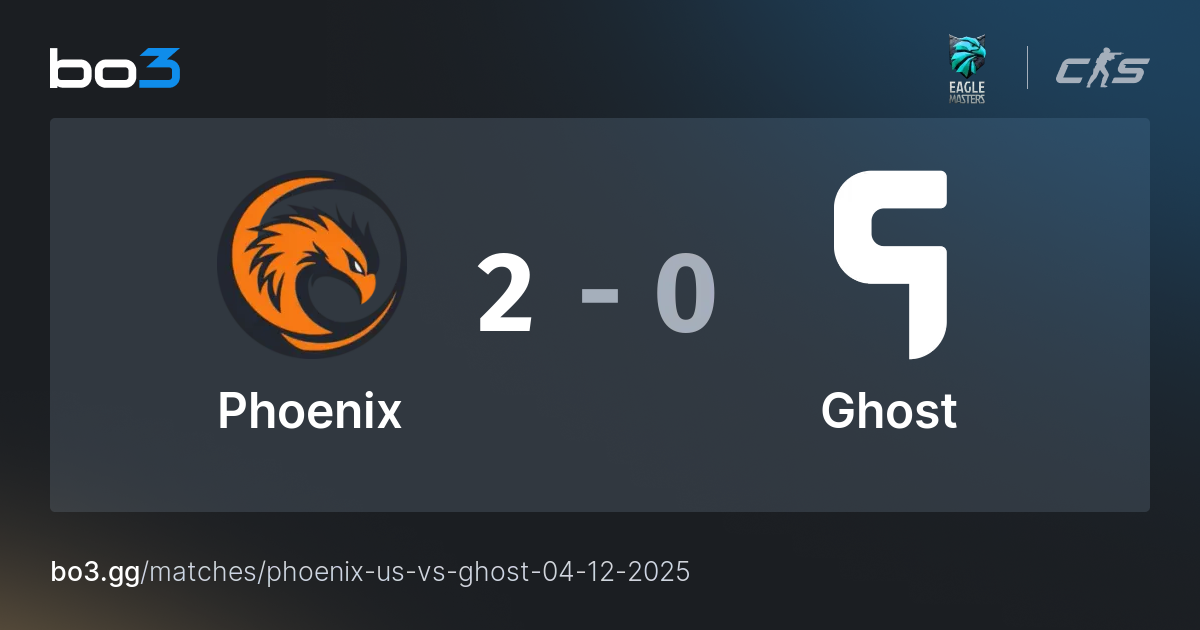 Phoenix vs Ghost - 라이브 - Dust2.us Eagle Masters Series 5에서의 CS2 경기