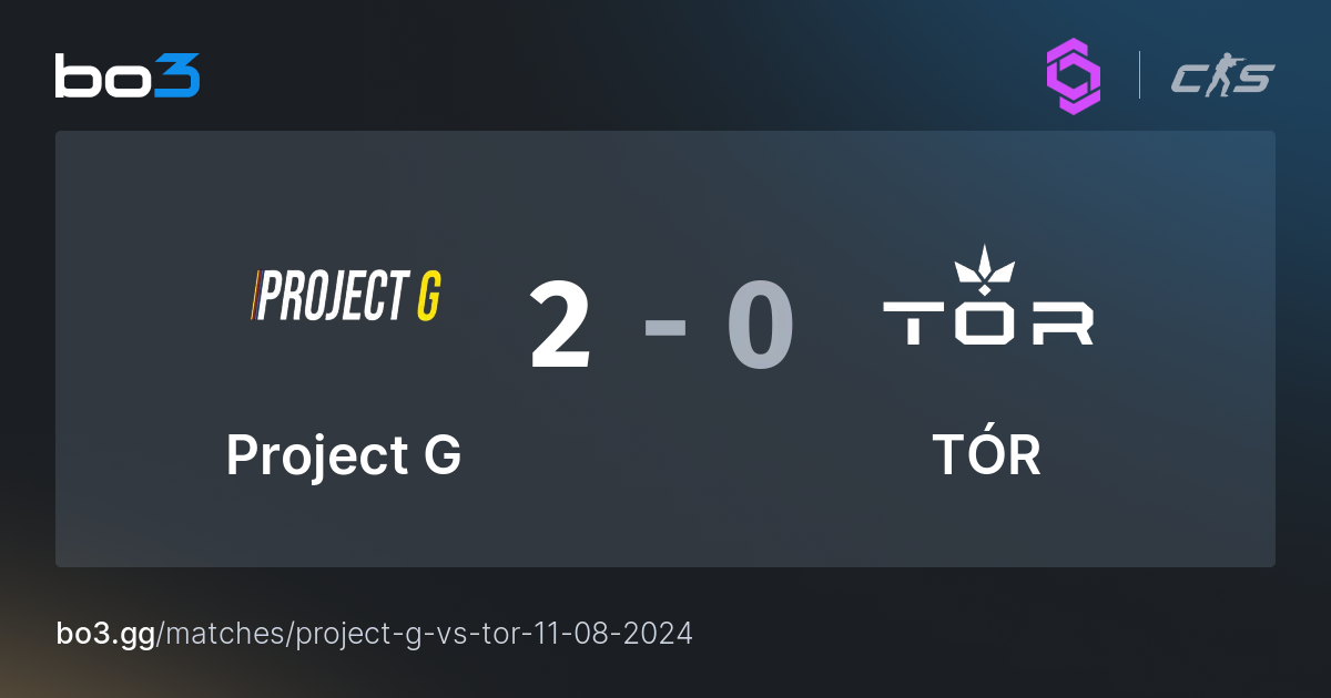 Project G vs TÓR - CS2 Match at CCT Season 2 European Series 9 Play-In