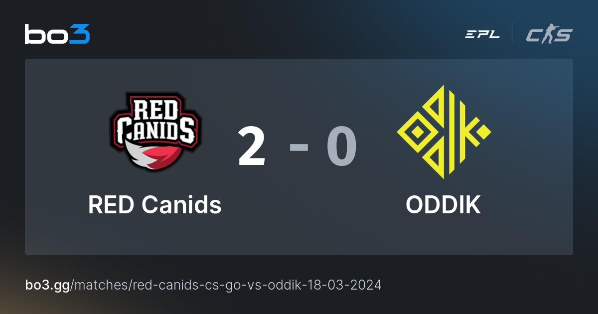 RED Canids vs ODDIK - CS2 Match at EPL World Series: Americas Season 7