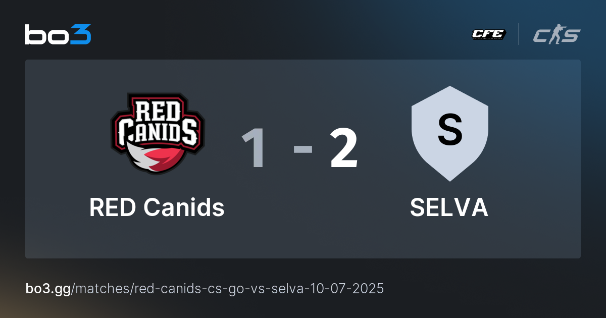 RED Canids vs SELVA - CS2 Match at Circuito FERJEE 2025: Closed Qualifier