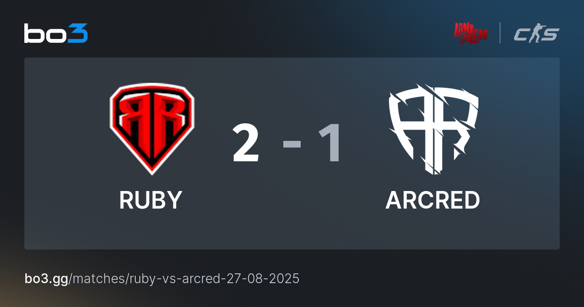 RUBY vs ARCRED - CS2 Match at LanDaLan 3: Closed Qualifier