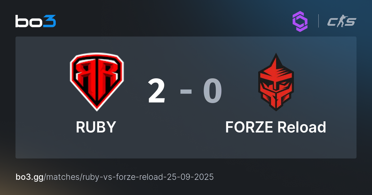 RUBY vs FORZE Reload - Mecz CS2 na CCT Season 3 European Series 7