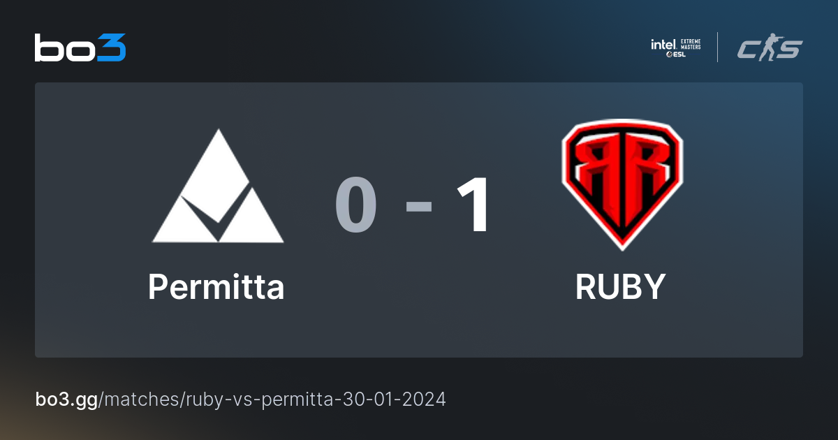 Permitta vs RUBY - CS2 Match at IEM China 2024: European Open Qualifier 2