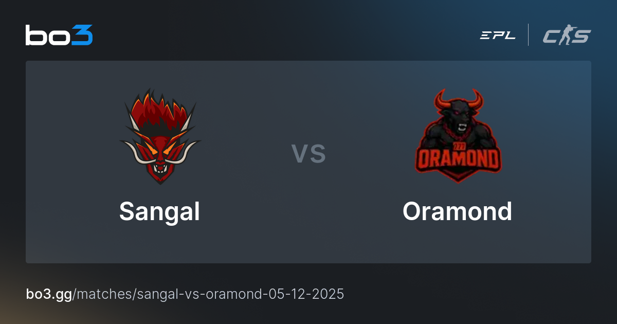 Sangal vs Oramond - Live - CS2 Match at European Pro League Series 3